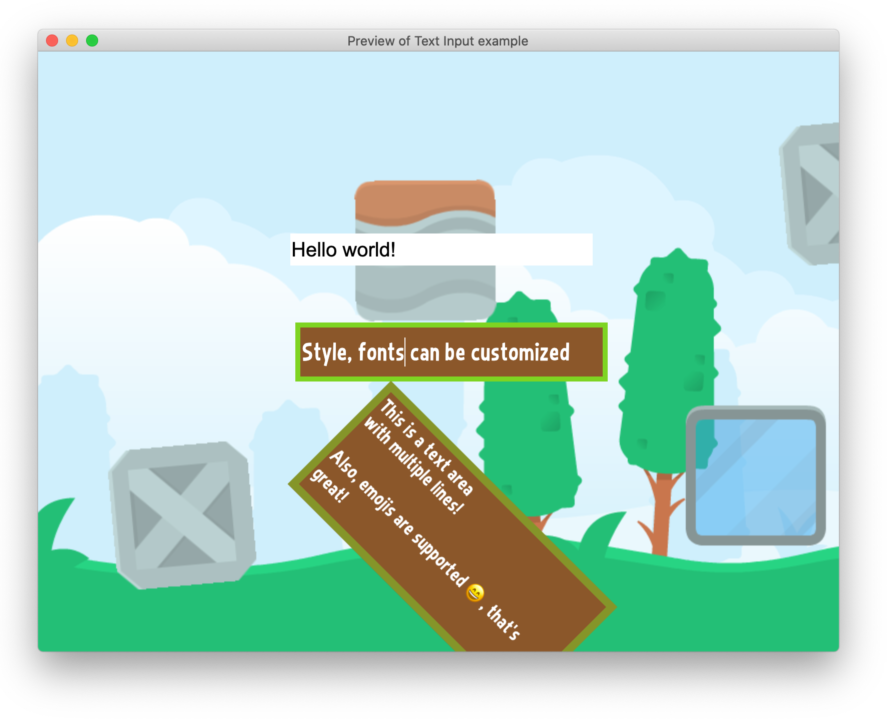 Text Input GDevelop Documentation